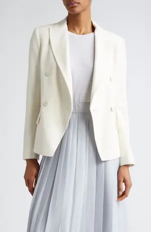 Eleventy Double-breasted Blazer - Ivory