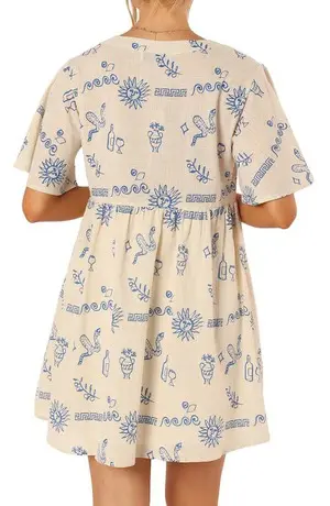 PETAL & PUP Elias Print Minidress