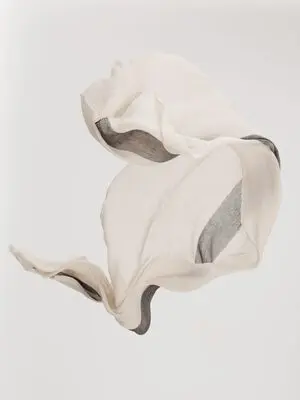 REISS Beatrix Modal-linen Striped Scarf