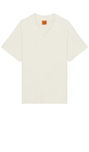 RHYTHM Vintage Terry Polo In Cream - Natural