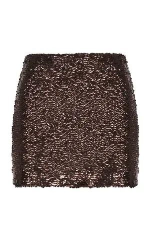 ANDRES OTALORA Piedra Del Sol Sequined Mini Skirt