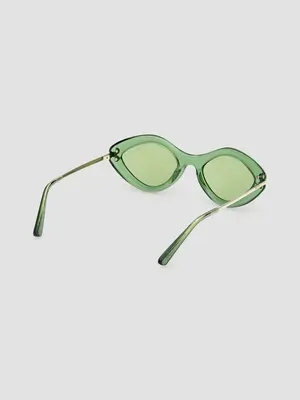 Emilio Pucci 54mm Geometric Sunglasses - Translucent Green Green