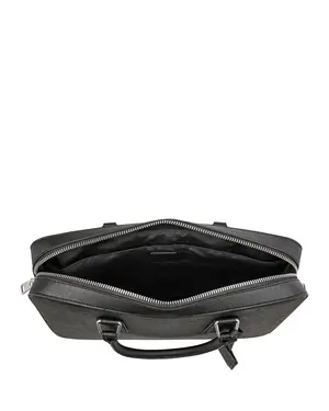 Sandro Downtown Large Saffiano Leather Briefcase - Black