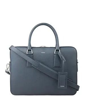 Sandro Sandro Downtown Large Saffiano Leather Briefcase Fonte