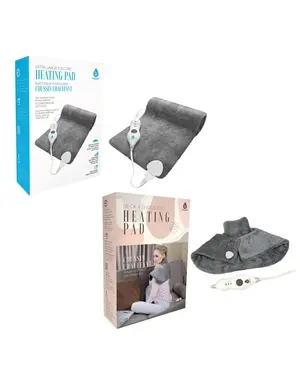 PURSONIC Total Comfort Package: Neck & Shoulder Warmer + Electric Heat Pad - Multi Color