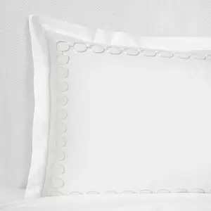 SFERRA Catena Sham, Boudoir - White/luna