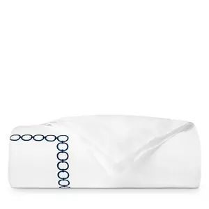 SFERRA Catena Duvet Cover, King White/navy