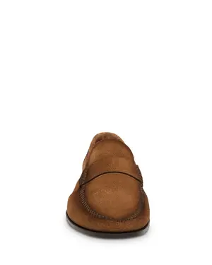 Santoni Paine-m1 Slip-on Loafers - Brown Suede