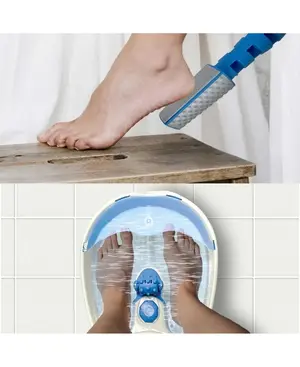 PURSONIC Soothing Foot Spa Massager With Tea Tree Salt Scrub & Callus Remover - Multicolor