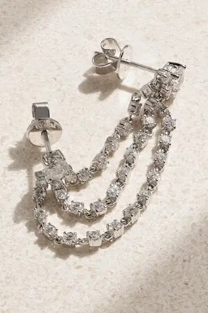 ANITA KO Bianca 18-karat White Diamond Single Earring