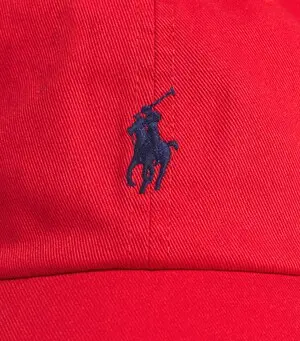 Polo Ralph Lauren Cotton Baseball Cap With Logo - Red