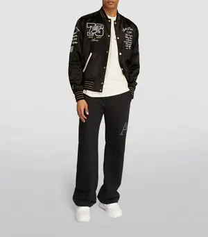 Amiri Embellished Eagle Bomber Jacket