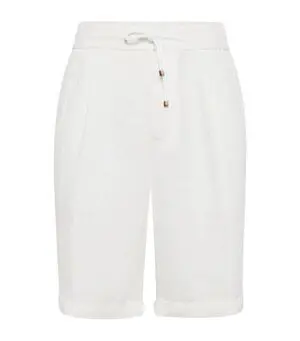 Brunello Cucinelli Linen Bermuda Shorts