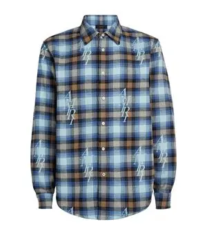 Amiri Cotton Logo Flannel Shirt