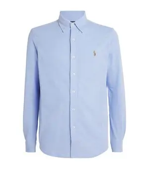 Polo Ralph Lauren Cotton Mesh Oxford Shirt - Blue