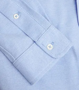 Polo Ralph Lauren Cotton Mesh Oxford Shirt - Blue