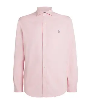 Polo Ralph Lauren Cotton Mesh Oxford Shirt Pink