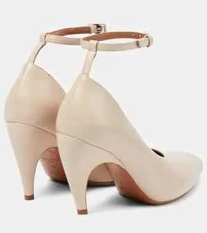 Alaïa Shark Leather Pumps - Beige