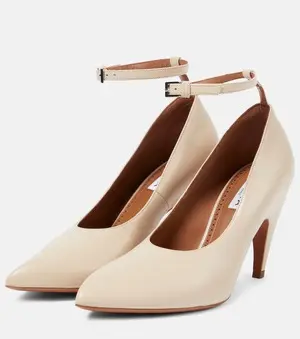 Alaïa Shark Leather Pumps - Beige