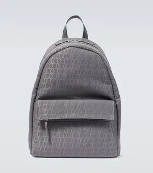 CHRISTIAN LOUBOUTIN Zip N Flap Jacquard Backpack - Grey