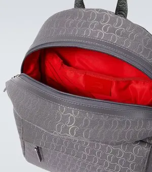 CHRISTIAN LOUBOUTIN Zip N Flap Jacquard Backpack