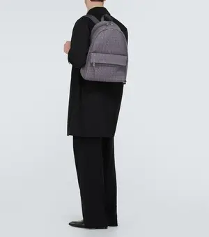 CHRISTIAN LOUBOUTIN Zip N Flap Jacquard Backpack