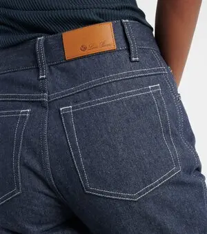 Loro Piana Nedar High-rise Slim Jeans In Surge Cotton