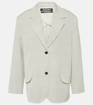 Jacquemus La Veste Titulo Oversized Blazer - Grey