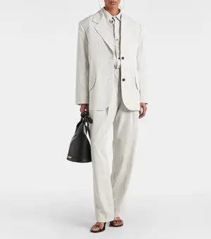 Jacquemus La Veste Titulo Oversized Blazer - Grey