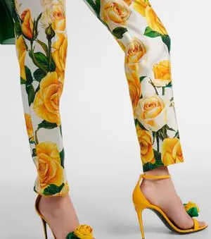 Dolce & Gabbana Floral Straight-leg Pants