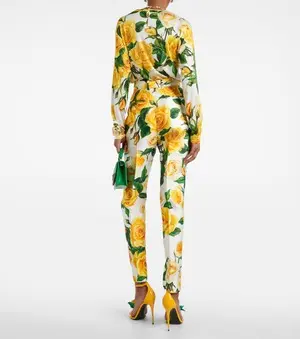 Dolce & Gabbana Floral Straight-leg Pants