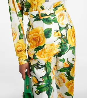 Dolce & Gabbana Floral Straight-leg Pants