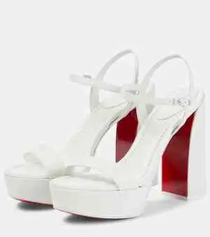CHRISTIAN LOUBOUTIN Movida Jane 130 Leather Platform Pumps