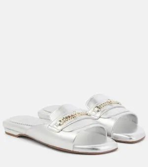 CHRISTIAN LOUBOUTIN Miss Mj Leather Mules