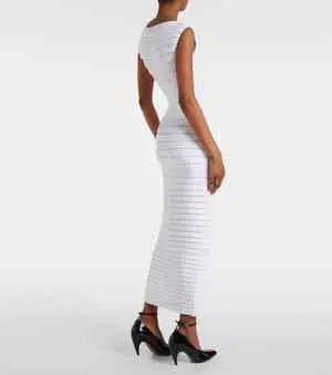 Alaïa Pleated Midi Dress