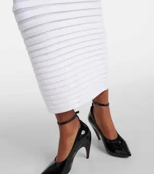 Alaïa Pleated Midi Dress
