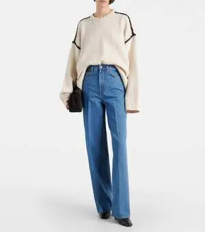 TOTEME Wide-leg Cotton Jeans