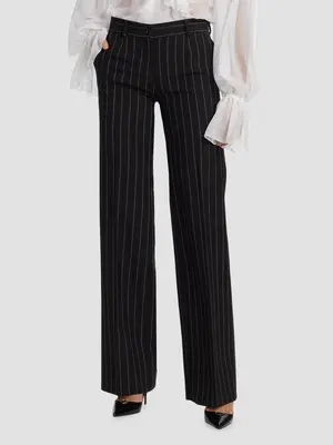Dolce & Gabbana Gessato Wool Pinstripe Pants