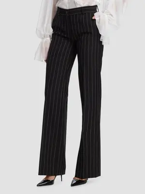 Dolce & Gabbana Gessato Wool Pinstripe Pants
