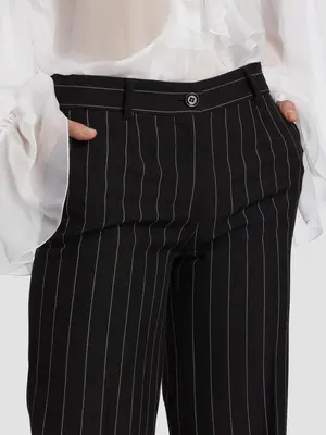 Dolce & Gabbana Gessato Wool Pinstripe Pants