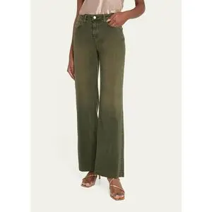 L'Agence Scottie High-rise Wide-leg Jeans - Biscuit