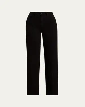 L'AGENCE Scottie High-rise Wide-leg Jeans - Black
