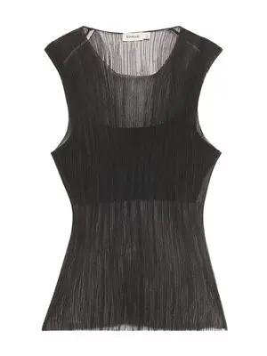 Simkhai Oakley Bralette Plise Knit Tank Top
