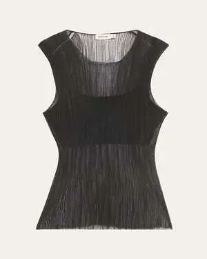 Simkhai Oakley Bralette Plise Knit Tank Top