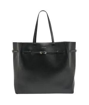 Givenchy Givenchy Voyou Large North-South Tote Bag In Tumbled Leather - Black