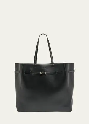 Givenchy Voyou Large North-south Tote Bag In Tumbled Leather