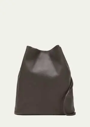 THE ROW Joe Backpack In Grain Leather - Espresso
