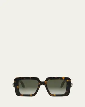 BVLGARI Serpenti Geometric Sunglasses Dark Havana