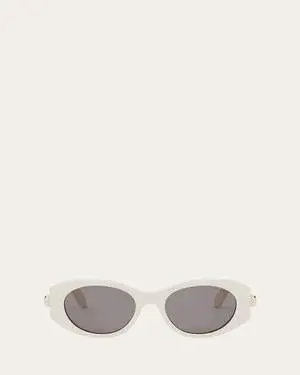 BVLGARI BVLGARI Serpenti Oval Sunglasses Ivory