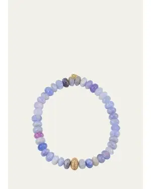 SYDNEY EVAN Sea Urchin Rondelle Diamond Bracelet - Lavender